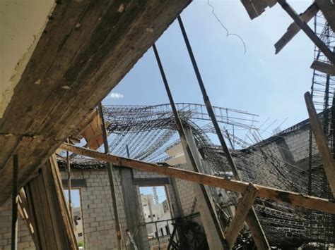 انهيار سقف مسجد قيد الإنشاء في اربد محليات وكالة جراسا الاخبارية