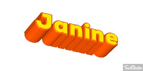 Janine Name Animated  Logo Designs