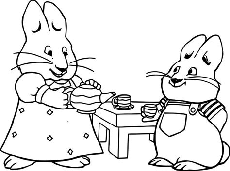 Max And Ruby Having Tea
