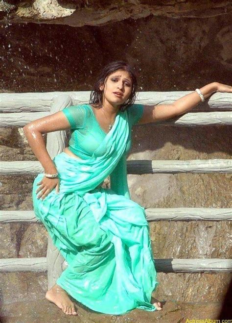 Actress Monica Hot And Sexy Wet Saree Photos Actress Album
