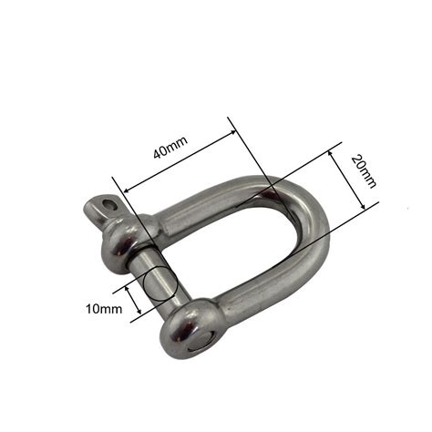 5pcs 304 Stainless Steel D Shackle With Screw Pin Vicedeal