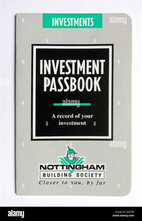 Cover Of An Old Investment Passbook For The Nottingham Building Society
