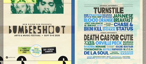 Bumbershoot Arts And Music Festival Announces Lineup For 2026 Edition Festy Gonuts