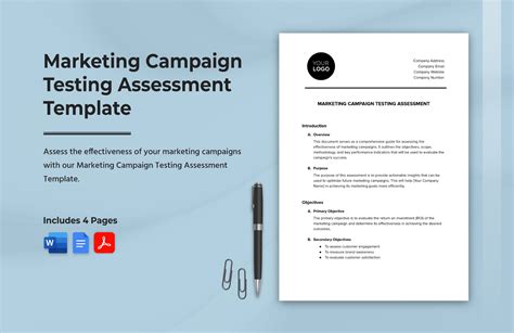 Marketing Campaign Testing Assessment Template In Word PDF Google Docs Download Template Net