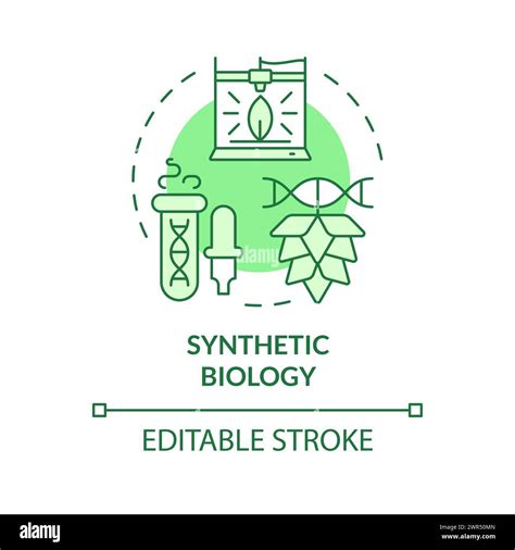 Synthetic Biology Green Concept Icon Stock Vector Image And Art Alamy