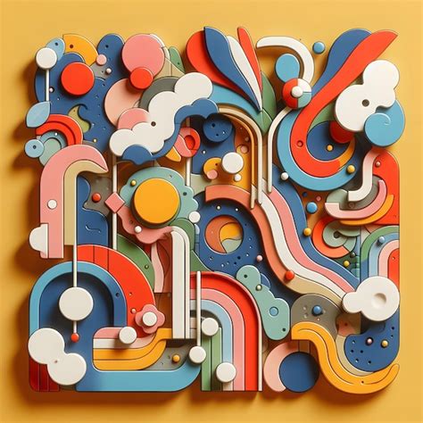 Premium Photo Vibrant Abstract Colorful Plaques Captivating Visuals