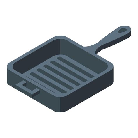 Premium Vector Grill Pan Icon Isometric Vector Empty Object