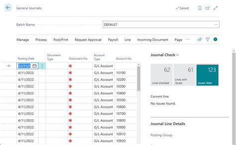 General Ledger Setup