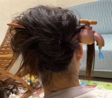 Stl File Funny Hairpin Spoof Hairpin Faucet 🚸 ・3d Printing Model To