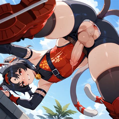 Rule 34 1boy 1femboy Ai Generated Anus Ass Balls Cat Boy Cat Ears Cat