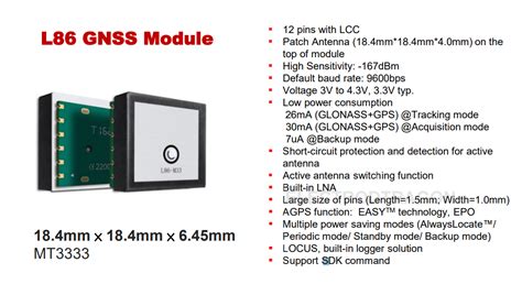 Quectecl L Gnss External Antenna Module Type Electrodragon
