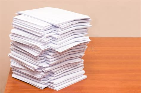 Stack Of White Paper Stock Image Image Of Papers Documents 88105891