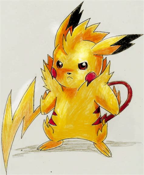 Picture Drew A Mega Evolved Pikachu If That Were A Thing For My So Pokemon