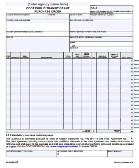 Vehicle Purchase Order Form Printable Free Printable Forms Free Online