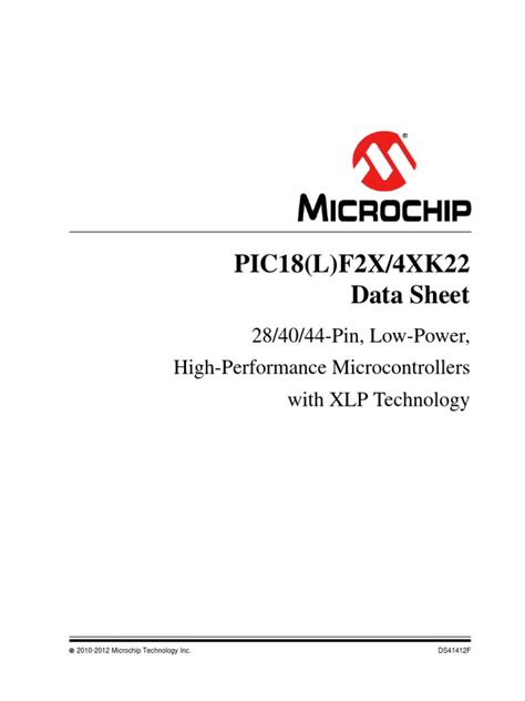 Pic18f45k22 Pdf Pic Microcontroller Electronic Oscillator