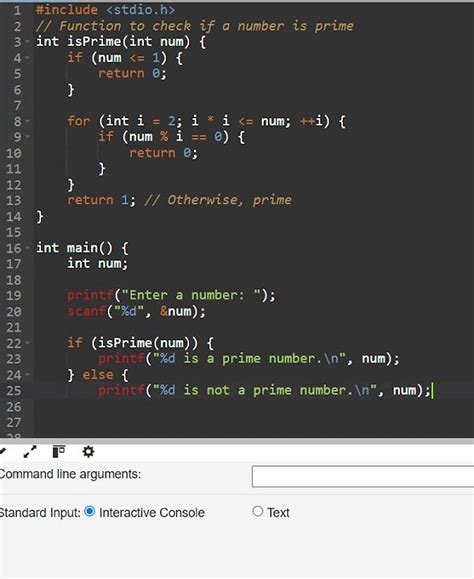 Prime Number Program In C Youtube