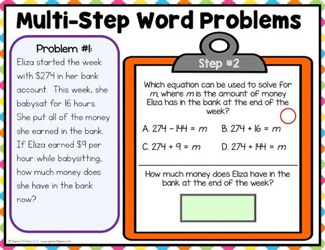 Multi Step Problems 1 Online Exercise For Live Worksheets