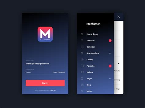 Manhattan Html Mobile Template By Andreu On Dribbble