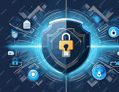 Cybersecurity Illustrations Vector Graphics Premium Ai Generated Vector