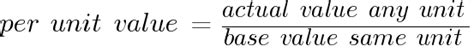 Per Unit Method Short Circuit Calculation Filipino Engineer