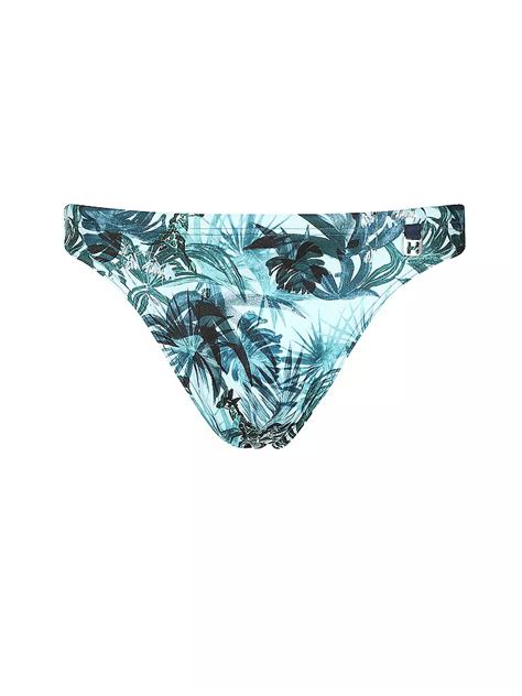 Hom Herren Badeslip Mikro Safari Blau