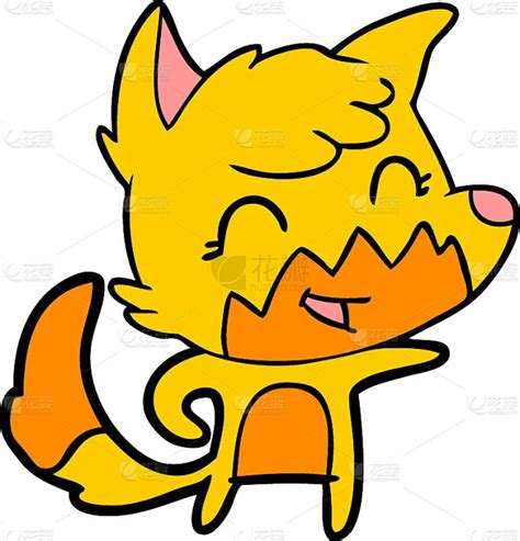 卡通狐狸素材 花瓣网
