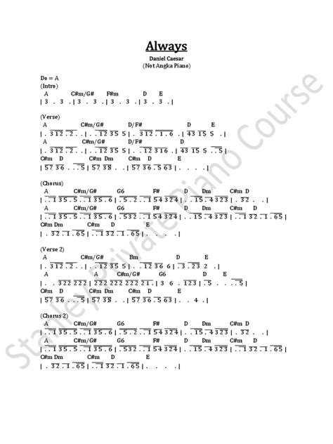 Always Daniel Caesar Pdf