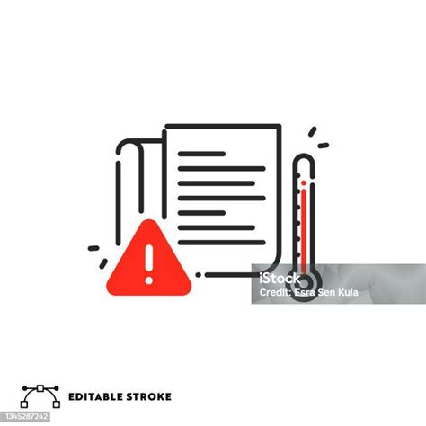 Icône Plate Danalyse Des Risques Avec Contour Modifiable Vecteurs