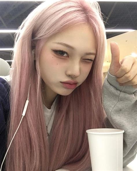 Twixim Kpop Hair Color Light Pink Hair Strawberry Blonde Hair Color