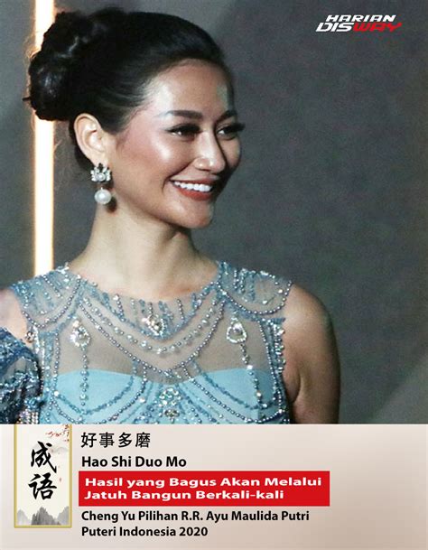 Cheng Yu Pilihan Puteri Indonesia 2020 R R Ayu Maulida Putri Hao Shi