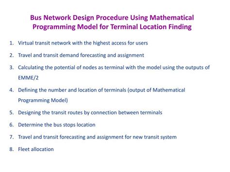 ppt iran network and transit modeling and forecasting using emme 2 powerpoint presentation