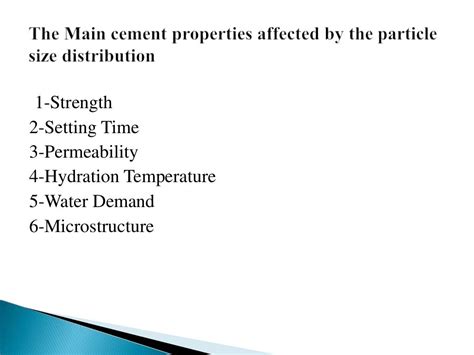 Particle Size Distribution Of Cement And Concrete