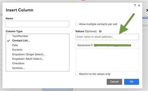 Auto Populating A Form Cell From The Contact List — Smartsheet Community