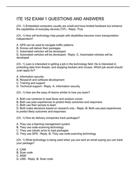 Ite 152 Exam 1 Ite 152 Stuvia Us
