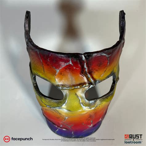 Rust Facemask Tempered Skin Lifesize Cosplay Gamer T