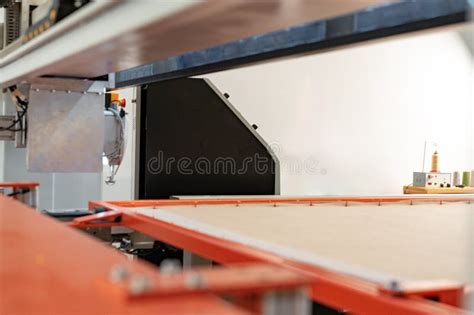Automatic Industrial Sewing Machine For Stitching Fabric Stock Image Image Of Machine