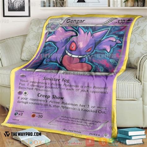 Pokemon Sabrinas Gengar Japanese Ver Blanket Hot Sale 2024
