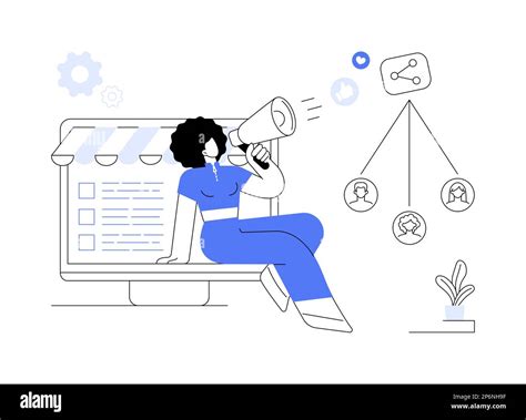 Referral Program Abstract Concept Vector Illustration Stock Vector