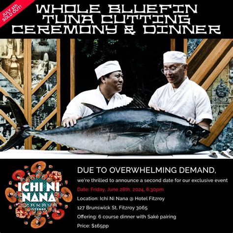 Exciting News 💫💫 Due To Popular Demand Weve Added A Second Date For Our Whole Bluefin Tuna