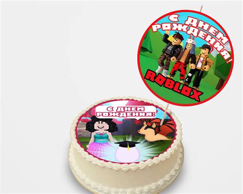 топпер для торта в стиле игры Roblox