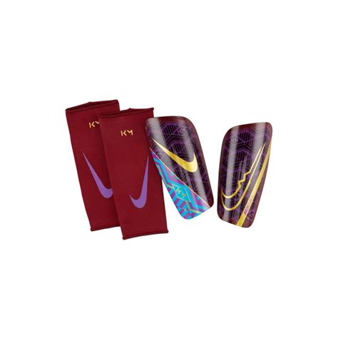 Shinpads Nike Mercurial Lite Mbappé Dark Beetroot Vivid Purple Metallic Vivid Gol Fútbol Emotion
