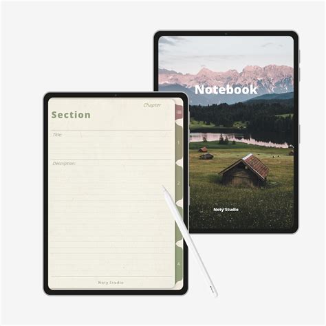Free Digital Notebook PDF Tamplet For GoodNotes Tablet Noty Studio