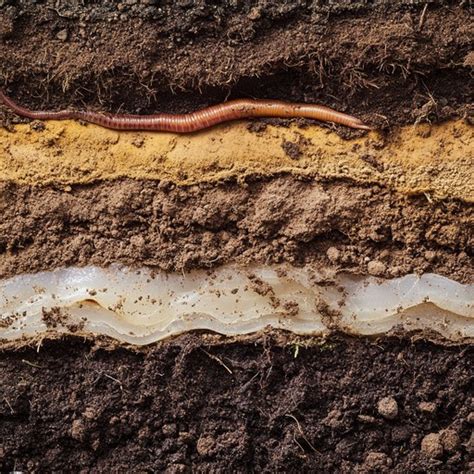 Free Earthworm In Soil Photo Earthworm Soil Texture Download At