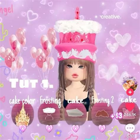 Dress To Impress Dti Cake Hat Credits 2 Them In 2024