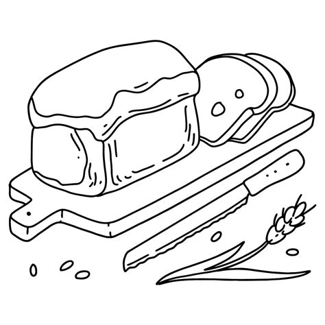 Delicious Bread Colouring Page ♥ Online Or Printable For Free