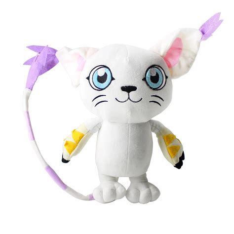 31cm Digimon Adventure Tailmon Plush Toy Tailmon White Cat Soft Stuffed