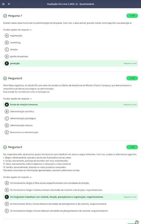Avaliação On Line 2 AOL 2 Questionário Administração Rural