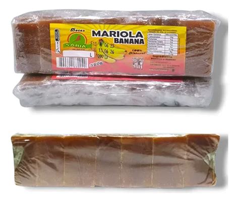 Doce Mariola Banana Kit 3 Pacotes 60 Tabletes 900g Mercadolivre