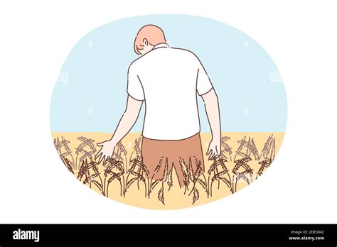 Agriculture Farming Harvesting Concept Stock Vector Image Art Alamy