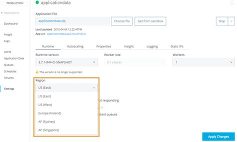 Manage Applications On Cloudhub Mulesoft Documentation